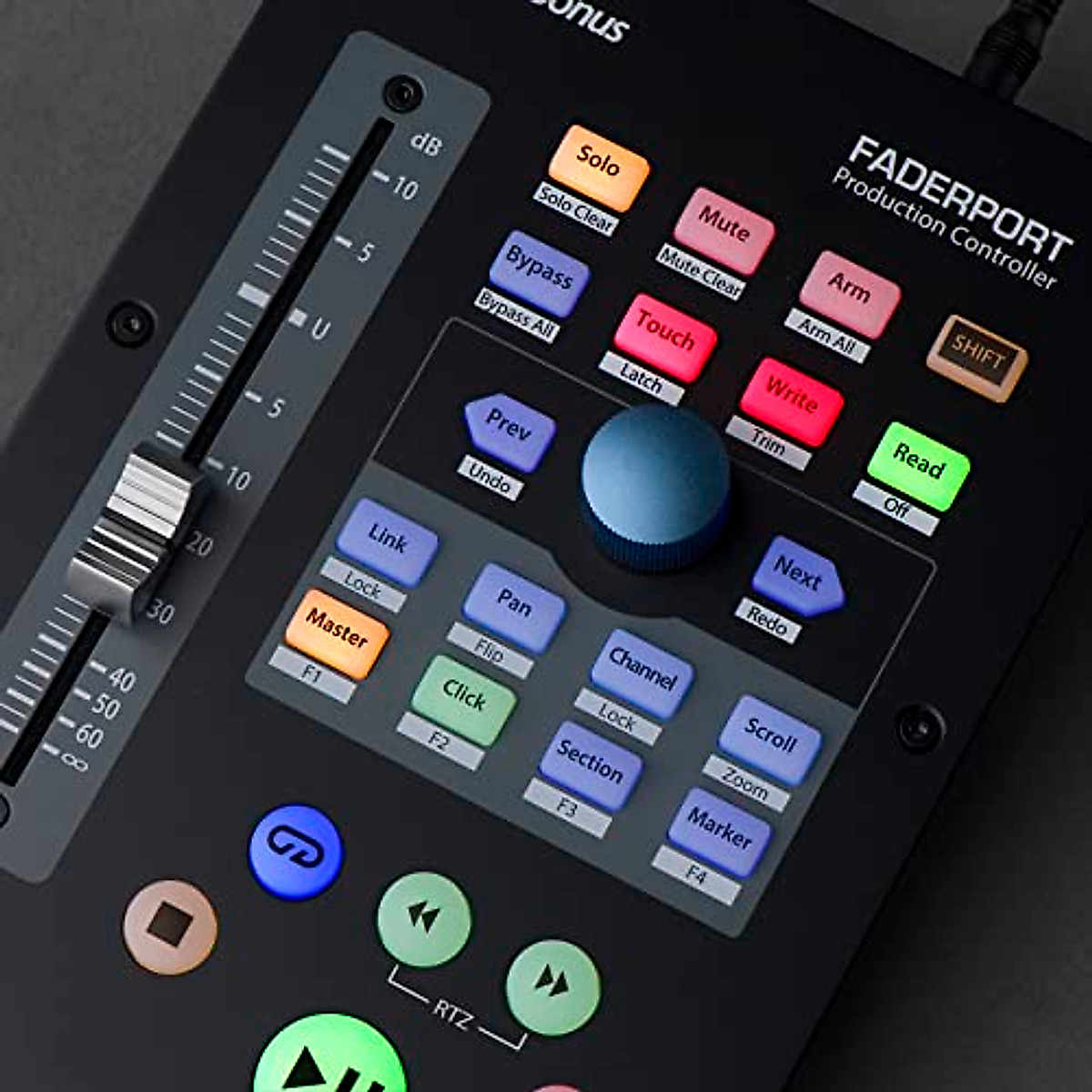 PreSonus Faderport USB Production Controller with Studio One Artist and Ableton Live Lite DAW Recording Software