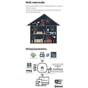 iEAST Olio AirPlay 2 Streaming Audio Receiver Adapter Works with Siri WiFi and Bluetooth Spotify&Tidal Connect Direct Multiroom Multizone Supporting 192khz/24bit Hi-Res Audio