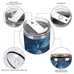 Galaxy Cats 40OZ Tumbler Stainless Steel Travel Mug Water Bottle Car Cup Tea Cups with Lid Black-style