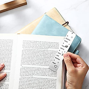 8 Pcs Teacher Appreciation Gift from Students Teacher Bookmark with Apple Pendant Thank You Metal Appreciation Bookmark Graduation Season Gift for Teachers of High School College Elementary