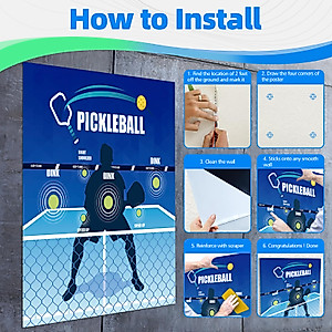 Dink Master Pickleball Practice Board-Wall Pickleball Rebounder Training Aid-Quickly Practice Your Forehand,Dink Shot and Volley and Improve Your Pickleball Game-2.7ft*2.4ft