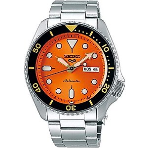SEIKO SRPD59 5 Sports Men's Watch Silver-Tone 42.5mm Stainless Steel