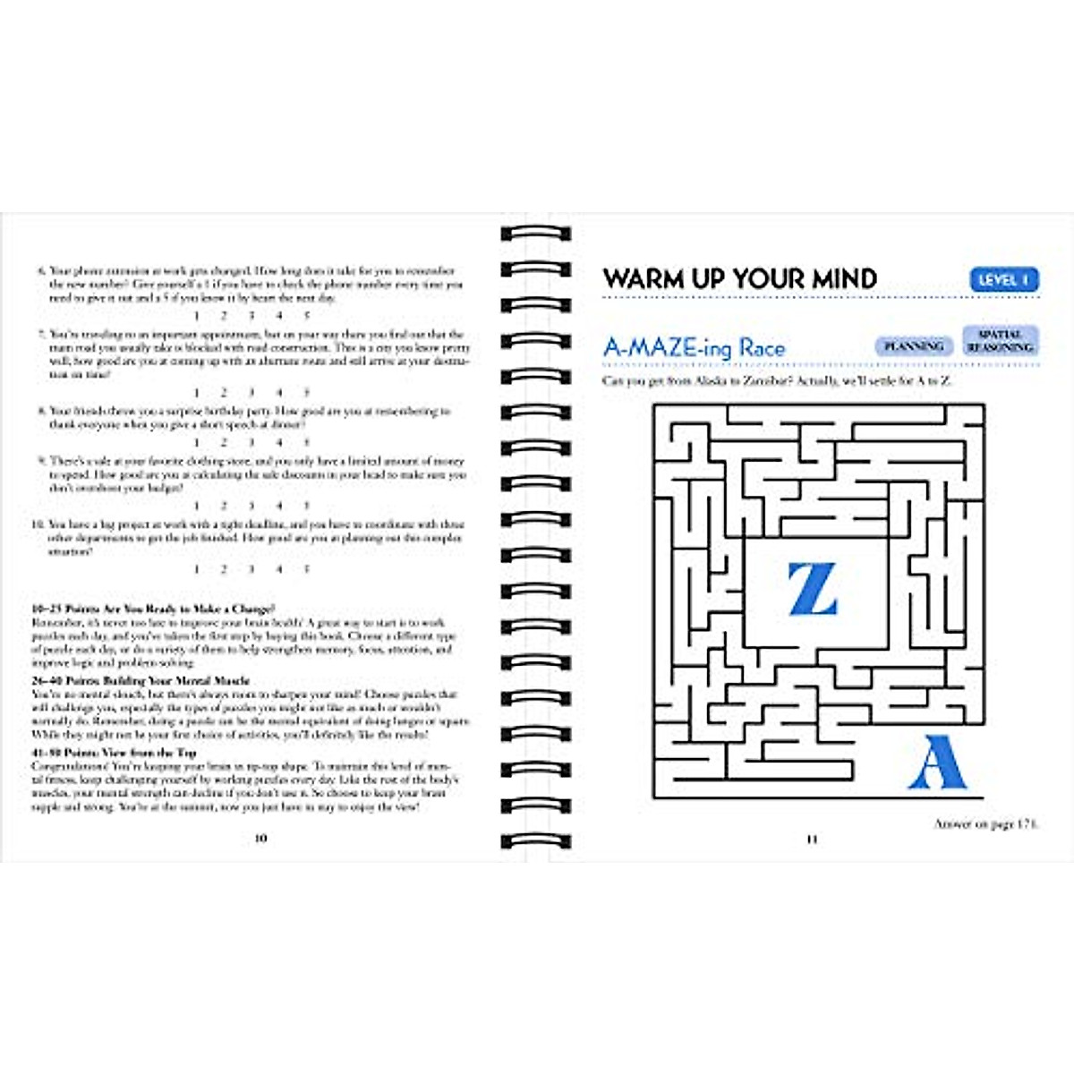 Brain Games #1: Lower Your Brain Age in Minutes a Day (Volume 1)