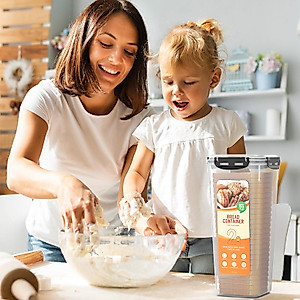 TIME4DEALS Bread Box Pack of 2 Bread Container - Fresh Bread Storage Container Plastic Bread Keeper with Airtight Lid, Sandwich Bread Dispenser Loaf Storage Saver for Kitchen Home, BPA Free, 5 Liter