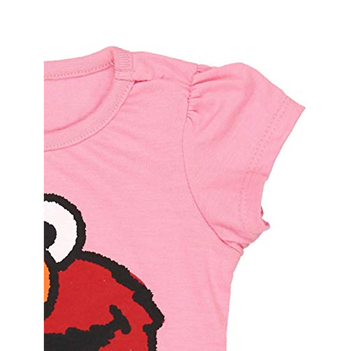 Sesame Street Girls' Modern/Fitted, Pink Elmo Loves You, 3T