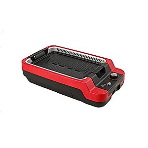 Aplusone Grill - Smokeless Electric Eco-Friendly Indoor Grill, Eliminate Smoke and Odor (Red)