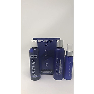 Mevys Try Me Kit - Starter Kit With Lemon Keratin, Clarifying Shampoo and Leave-In, Hair Keratin Treatment for Smoothing and Repair Damage Hair, Anti Frizz Control Repair Treatment for Frizzy Dry Hair