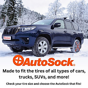 AutoSock for Passenger Vehicles HP645, Snow Socks for Tires, Pack of 2