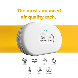 Airthings 2960 View Plus - Radon & Air Quality Monitor (PM, CO2, VOC, Humidity, Temp, Pressure)