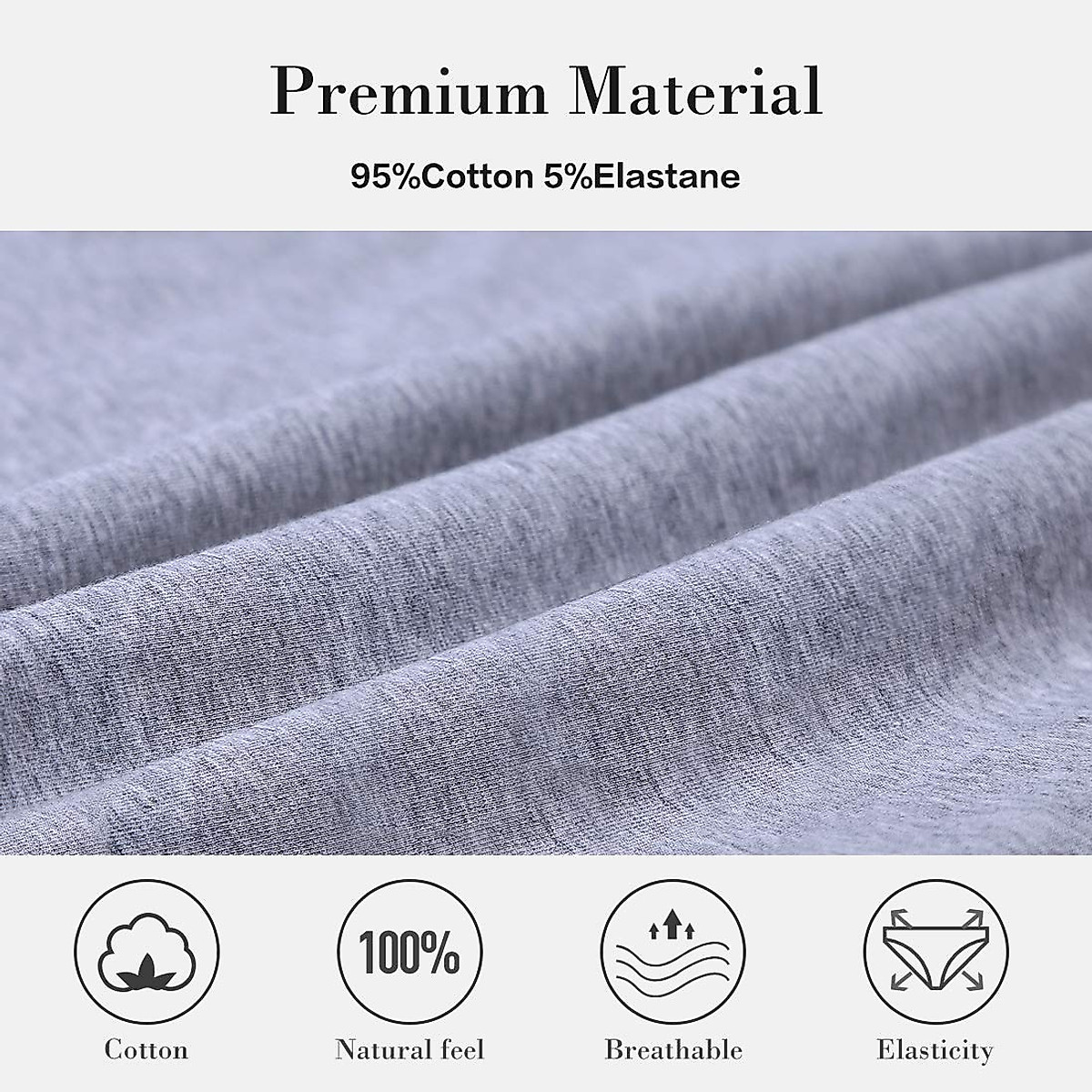 LYYTHAVON Women’s Underwear Breathable Cotton Brief Ladies Panties (Multicolored 5,5 Pack, Small)