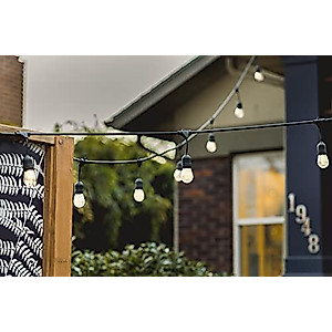 SFEG E26 Outdoor String Lights - 11W Warm White Incandescent Edison Bulb String Lights for Outside & Indoor - Dimmable Hanging Decorative Lights for Patio, Backyard, Garden, Porch, Wedding - 48-ft.
