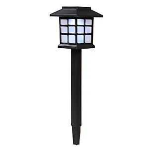 Jarl home 6pcs White LED Solar Lantern Torch Light Garden Landscape Lighting