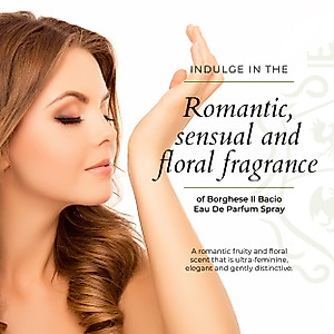 Borghese Il Bacio Eau De Parfum for Women - Fruity Floral Perfume With Jasmine, Rose, Freesia, Amber, Sandalwood, Cedarwood & Musk, Perfume for Women