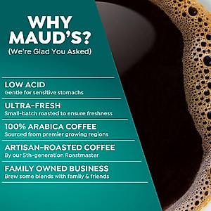 Maud's Espresso Dark Roast Coffee Pods, 24 ct | Espress-O Yourself Coffee | 100% Arabica Dark Roast Coffee | Solar Energy Produced Recyclable Pods Compatible with Keurig K Cups Maker