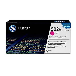 Original HP 502A Magenta Toner Cartridge | Works with HP Color LaserJet 3600 Series | Q6473A