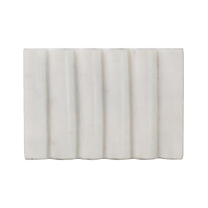 Contemporary Carved Marble Soap Dish for Bathrooms