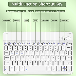 aoub Case for iPad 9th/8th/7th Generation 10.2 inch, Stand Folio Detachable Wireless Bluetooth Keyboard Cover Soft TPU Back Case with Pencil Holder for iPad 10.2 2021/2020/2019, Light Green