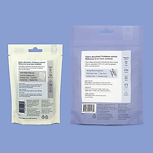 Fresh Wave Lavender Odor Eliminating & Deodorizing Packs | Bag of 6 & Fresh Pod Case | Safer Odor Relief for Small Spaces | Natural Plant-Based Odor Eliminator | Odor Absorbers for Home