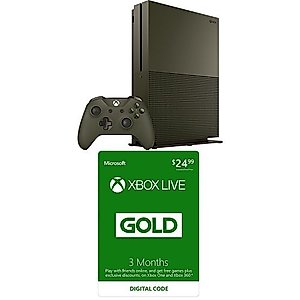 Xbox One S 1TB Console - Battlefield 1 Special Edition + Xbox Live 3 Month Gold Membership Bundle
