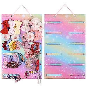 SIMBOOM Headband Holder for Baby Girl, Hanging Storage Organizer Newborn Headbands, Bows