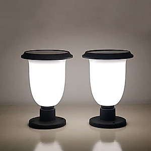 MHCZBGY Outdoor Solar lamp Waterproof Solar Column lamp Outdoor Garden Villa Pillar Lights Garden Villa Decorative Lamp Home Outdoor Column Headlights