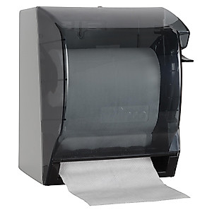 Winco Paper Towel Dispenser, Medium, Gray, Black