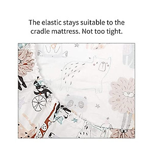 Babygoal Pack n Play Baby Play Playard Sheets,Organic Cotton,2 Pack Portable Playard Mattress Cover 27x39x4 inches,2CYXW12-B