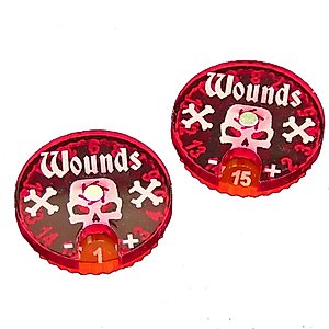 LITKO #1-15 Wound Dials Compatible with Warhammer: Age of Sigmar 1st & 2nd Edition (Magnetic Assembly)