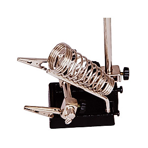 Levenhuk Zeno Refit ZF21 2X / 6X Magnifier with Third Helping Hand, LED Light, Alligator Clips, Soldering Iron Holder and Accessory Tray