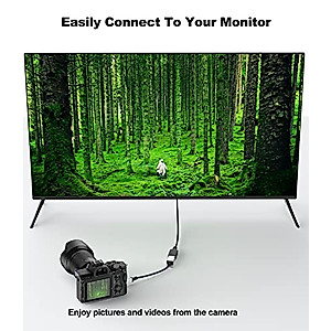 CLAVOOP Micro HDMI to HDMI Adapter, HDMI 2.0 Female to Micro HDMI Male Cable Adapter 4K@60Hz HDR 3D 18Gbps Compatible for Raspberry Pi 4 GoPro Black Hero7 Camera 7R A6000 B500 - Grey