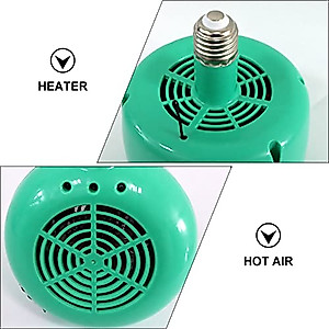 HANABASS 2pcs Hatching Poultry Plastic Tool Green Lamps Pet Ducks Animal Birds Amphibian Chicken Heat Incubation Safe Aquarium Emitter Coop Turtle Hamsters Animals No Snake Lamp Bulb Lambs