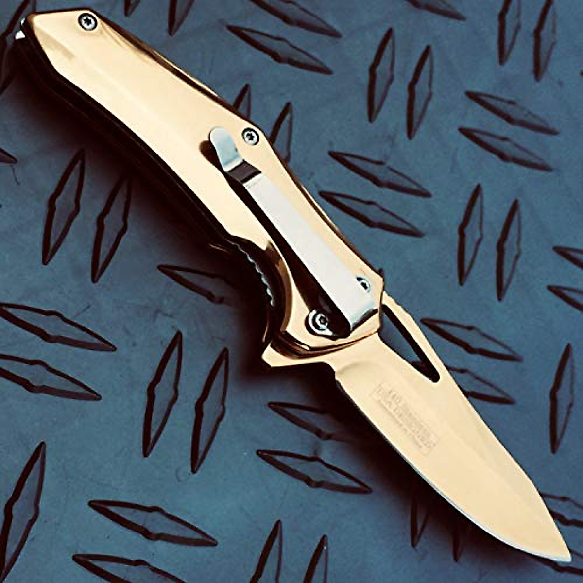 Falcon KS33407 6.5" in. Multicolor Folding Pocket Knive with 2" Clip Point Blade for Outdoor, Tactical, Survival and EDC