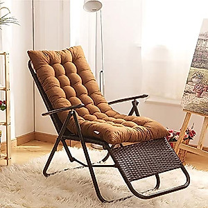 Jaysydd Lounge Chaise Cushion Sun Lounger Mattress with Non-Slip Back Elastic Sleeve for Garden Outdoor/Indoor/Sofa/Tatami/Car Seat/Bench Fuchsia