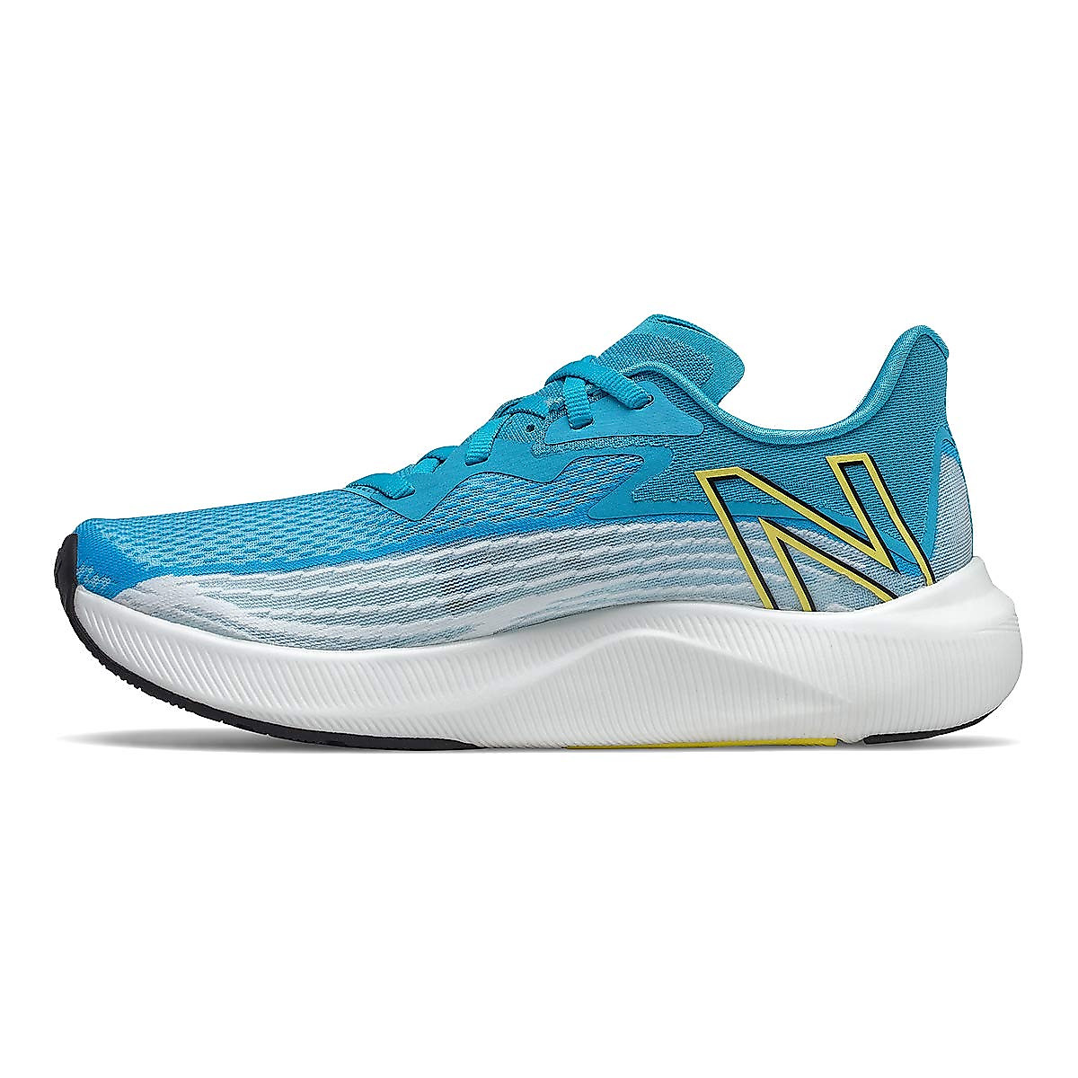 New Balance Women's FuelCell Rebel V2 Speed Running Shoe, White/Virtual Sky/Virtual Sky, 9