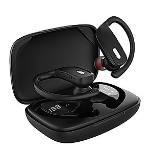 MOHALIKO Wireless Earbuds, Earbuds, Bluetooth 5.0 Headphones, T17 TWS Bluetooth V5 Wireless in-Ear Headset with LED Power Display HiFi HD Call for Work, Home Office Black