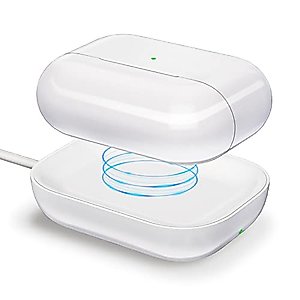 Airpods Pro Charger, Wireless Charger for AirPods 3rd/AirPods Pro 2nd/Airpods Pro/Airpods, Fast Wireless Charging Station for Apple Earbuds Earpods, Wireless Charger Pad for Airpods Earphone White