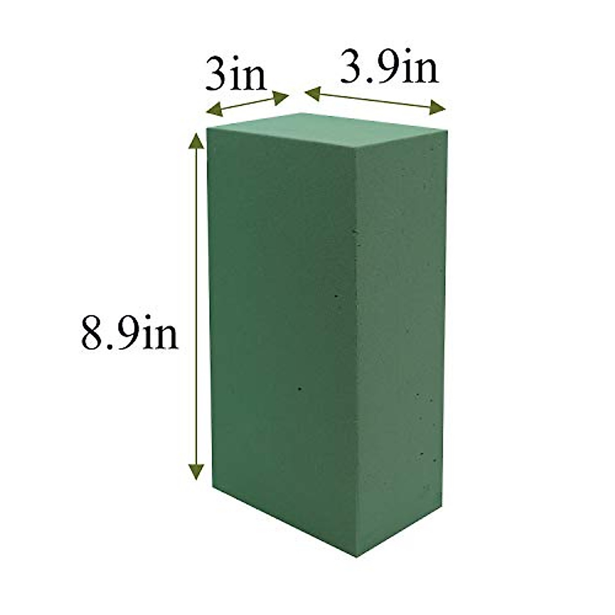 Crafare 6pc Wet Floral Foam Bricks Green Florist Styrofoam Blocks for Spring Fresh Flower Arrangement and Crafts Supply