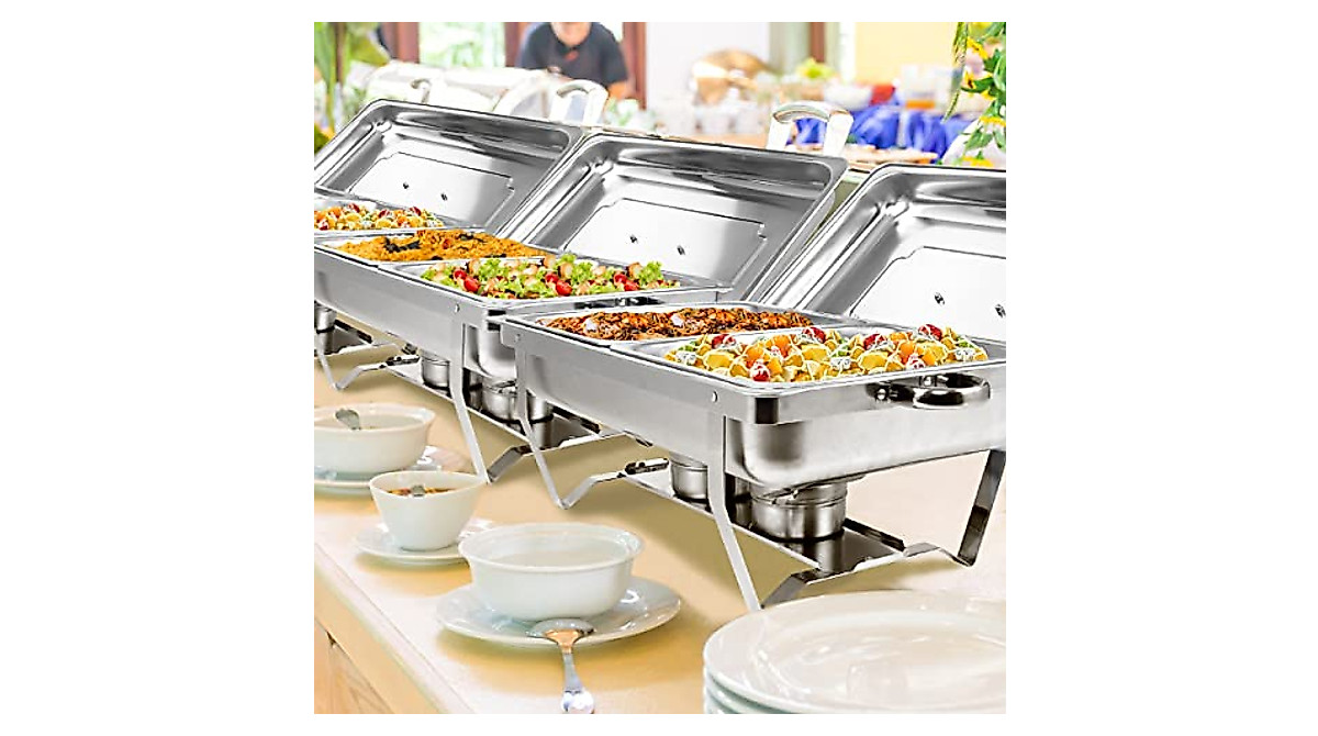 Snowtaros 8QT Chafing Dish Buffet Set for Events
