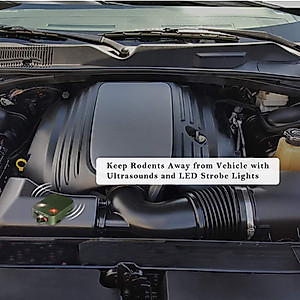 Glaobule Ultra Sonic Rodent Electronic Repellent for Cars Keep Rats Mice Away from Your Truck Garage Attic Warehouse Under Hood Animal Reducer Repeller Battery Operated 1 Pack