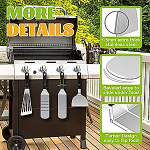 Joyfair 20Pcs Griddle Accessories Kit, Flattop Grill Tool Set with Rectangular Melting Dome, Professional Stainless Steel Spatulas Turners for Outdoor BBQ Teppanyaki Camping Cooking, Dishwasher Safe