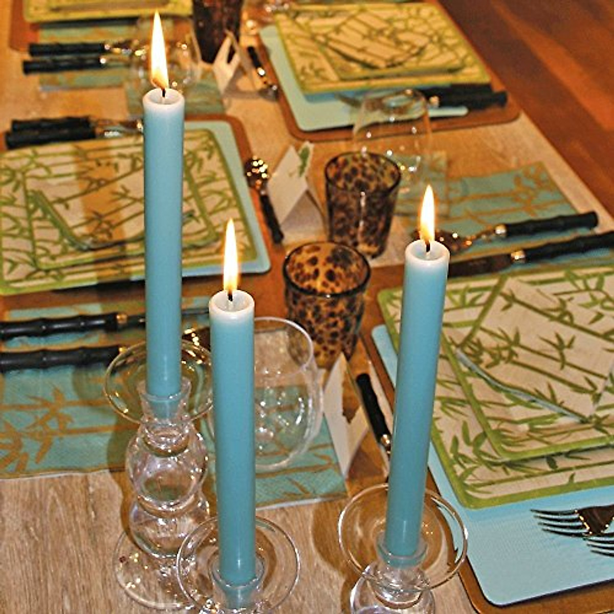 Caspari Straight Taper Candles in Ivory White Pearlescent - 2 Per Package