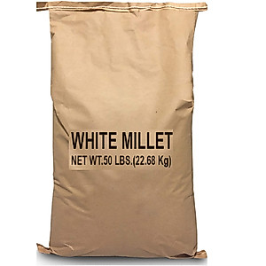 EasyGo Product White Millet Wild Bird Food – 50 lb