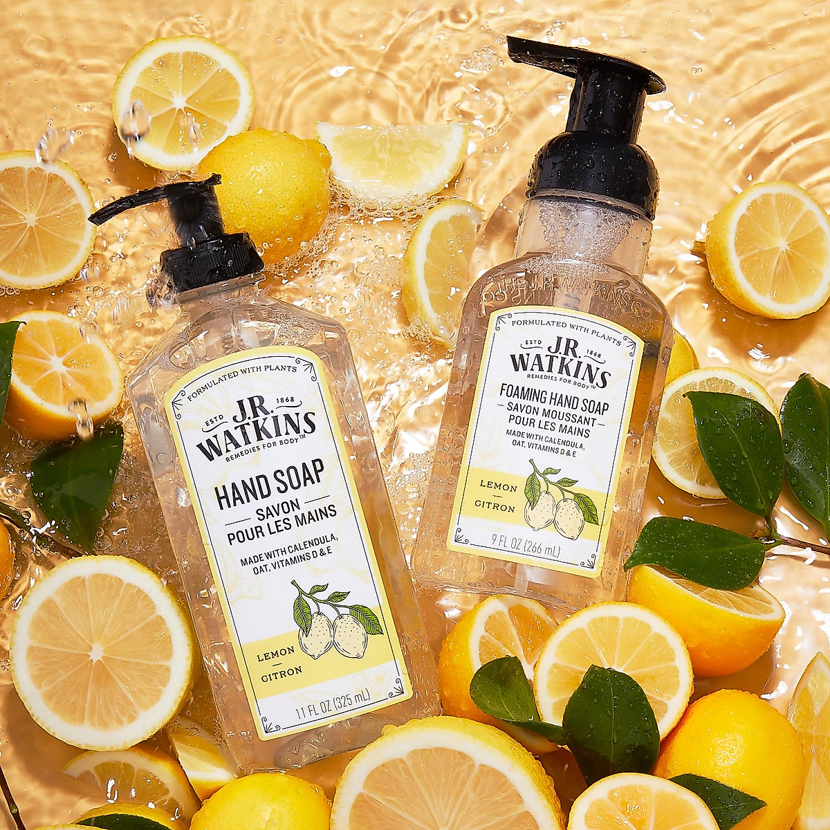 J.R. Watkins Naturals Lemon Hand Soap - Clear, 11 Oz