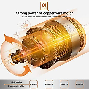 Ouneed Cordless Powered Leaf Blower Leaf Dust Blower High Velocity Leaf Blower Single Cylinder Leaf Blower