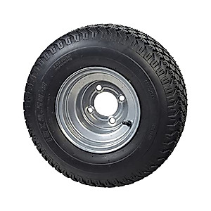 AlveyTech 18x9.50-8 (18/950-8) Go-Kart, Lawn & Garden Cart, and Trailer Wheel Assembly with 4"x4" Mounting Hole Spacing