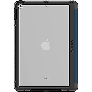 OtterBox Symmetry Series Case for iPad 5th & 6th Gen - Non Retail Packaging - Coastal Evening (Clear/Black/Blazer Blue)