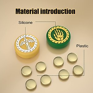Switch Button Caps, Switch OLED Thumb Grip Caps and Switch Dpad Caps - Yellow Green