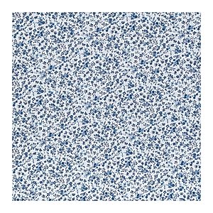 White & Blue Monotone Floral Cotton Calico Fabric (1 Yard) – Printed Sewing Fabric by The Yard – Lightweight Precut Fabric for Sewing Clothes, Homeware, & Other Accessories – DIY Craft Fabric