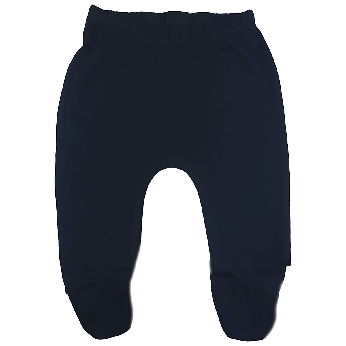 123 Bear Baby Soft Cotton Spandex Pants with Feet (Gray- 4-Pack, 6-9 Months)