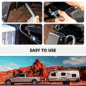 Cenipar Trailer Hitch Pin & Clip with Grooved Head, 5/8-Inch Diameter, Fits 2 or 2-1/2-Inch Receiver